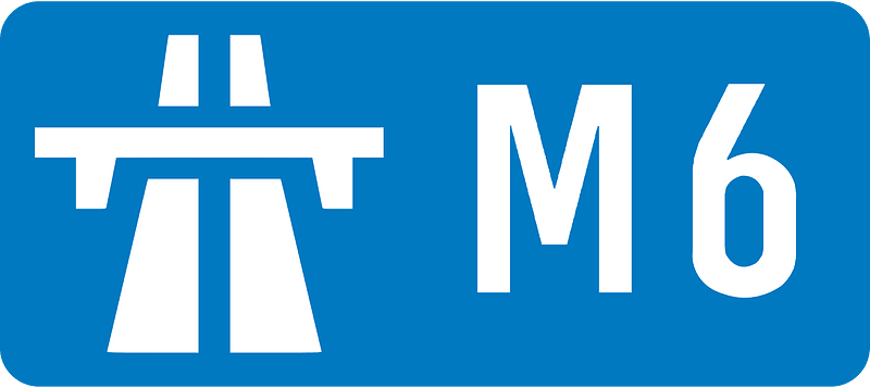 UK-Motorway-M6 clipart. Free download transparent .PNG | Creazilla