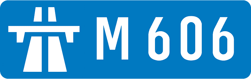 UK-Motorway-M606 clipart. Free download transparent .PNG | Creazilla