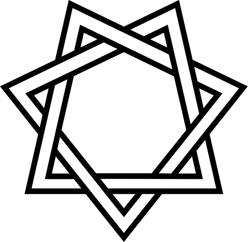 Septagram - Star of Babalon - Free vector clipart images on creazilla.com