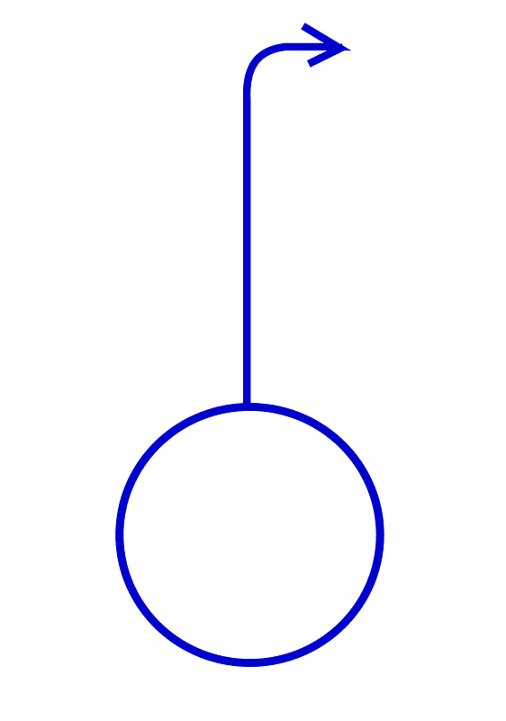 Hydrogeological map - symbol - spring for large-scale maps (COLOR ...