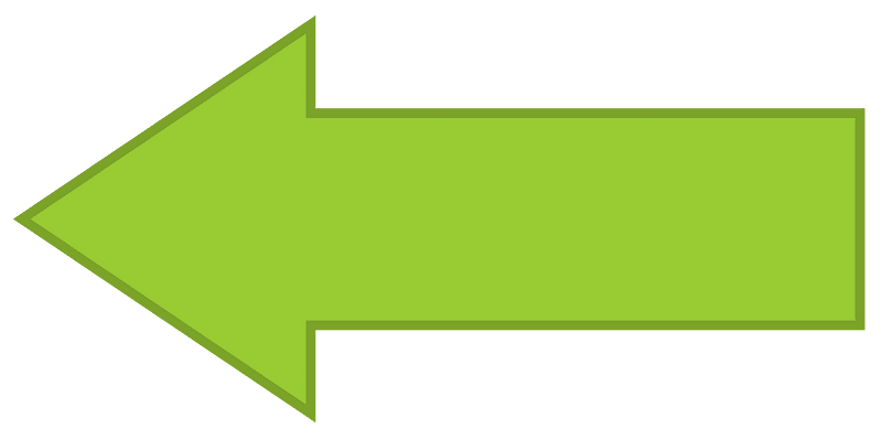 Arrow facing left - Green clipart. Free download transparent .PNG ...