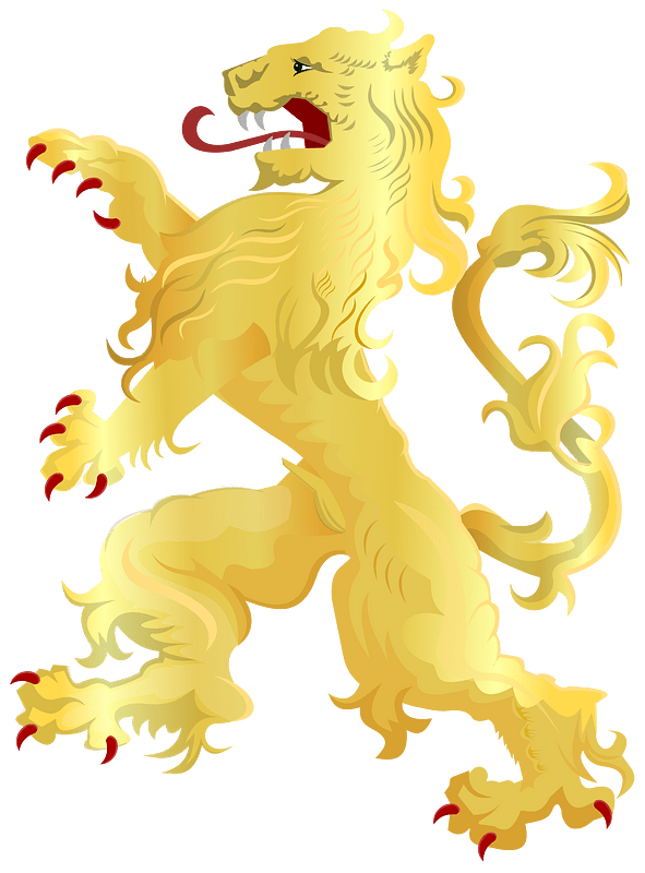 Lion rampant, by Arch clipart. Free download transparent .PNG | Creazilla
