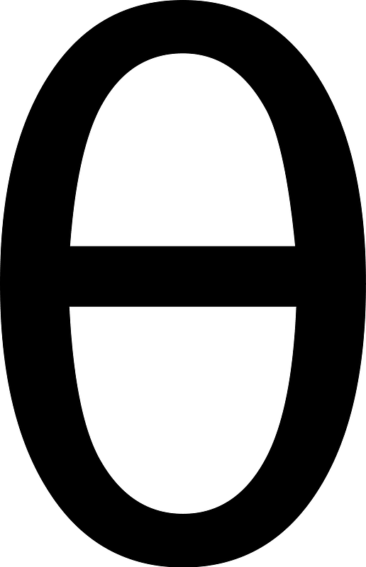 IPA Unicode 0x03B8 clipart. Free download transparent .PNG | Creazilla