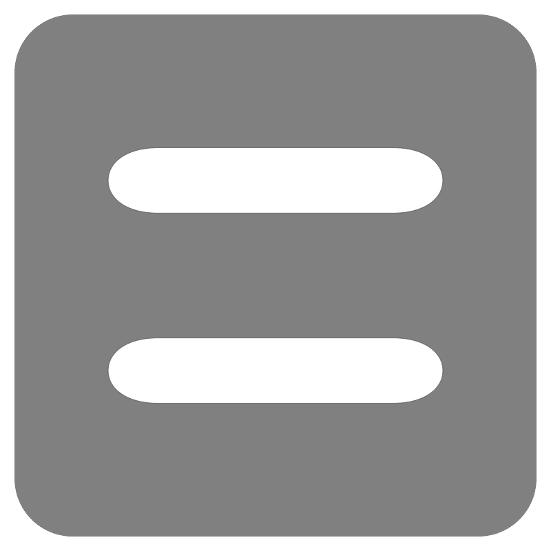 White equals sign on grey rounded square clipart. Free download ...