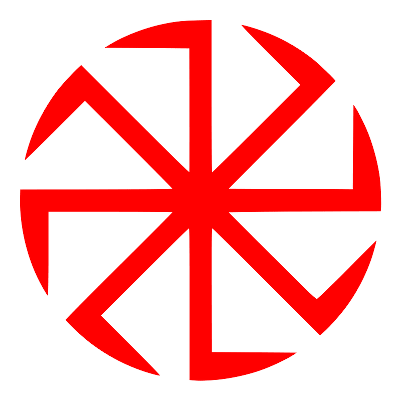 Red Rodnover kolovrat clipart. Free download transparent .PNG | Creazilla