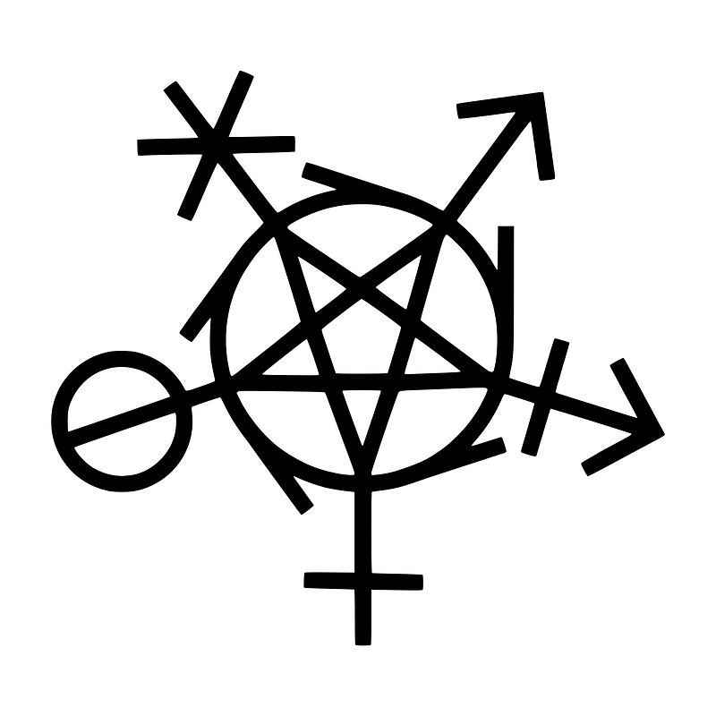 Pagan-gender-inclusion-symbol - Free vector clipart images on creazilla.com