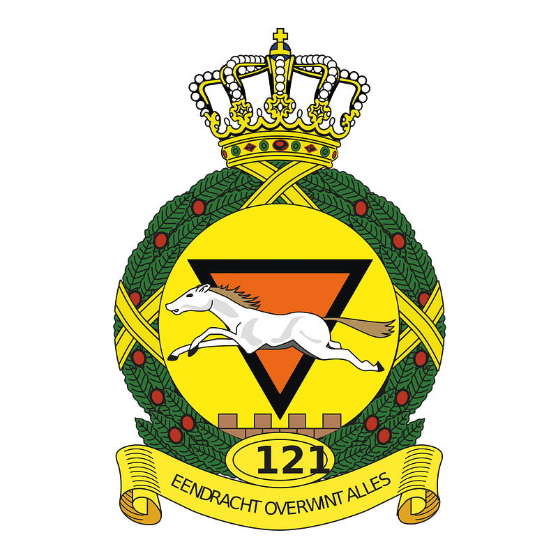 Coat of Arms Royal Netherlands Air Force 121 Squadron clipart. Free ...