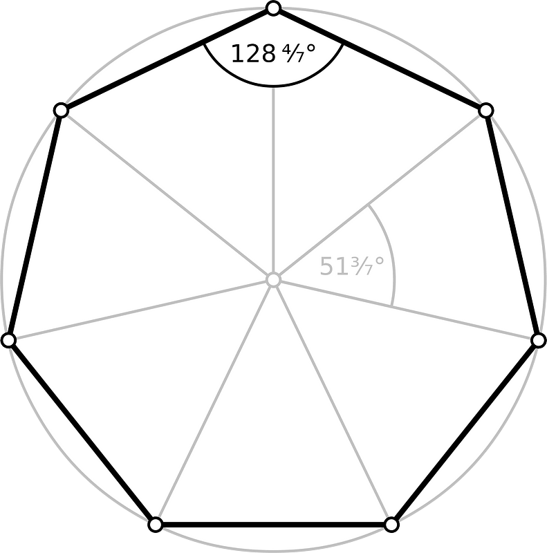 Regular polygon 7 annotated clipart. Free download transparent .PNG ...