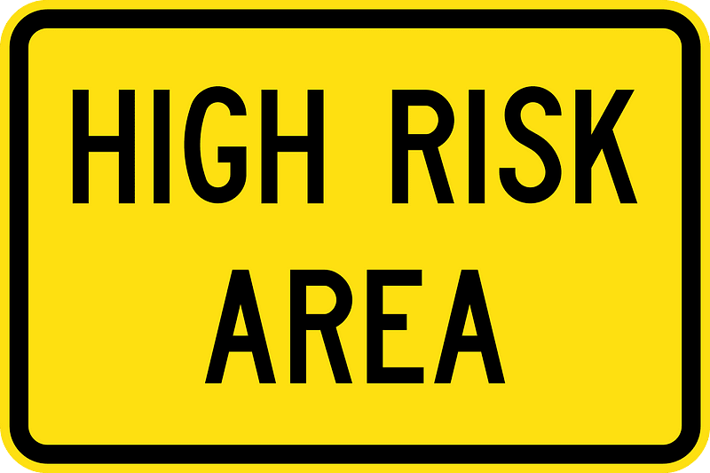 (W5-V109) High Risk Area (Used in Victoria) - Free vector clipart ...