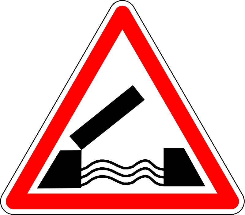Opening bridge ahead - Free vector clipart images on creazilla.com