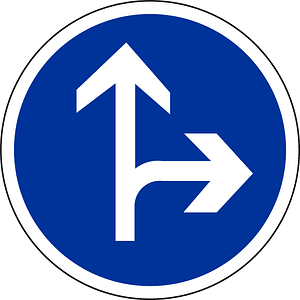 Go ahead or turn right - Free vector clipart images on creazilla.com