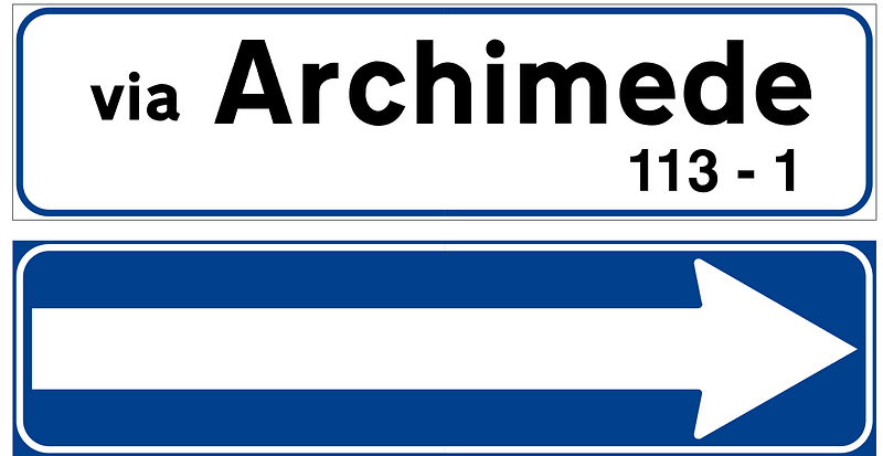 Street name sign with one way - Free vector clipart images on creazilla.com