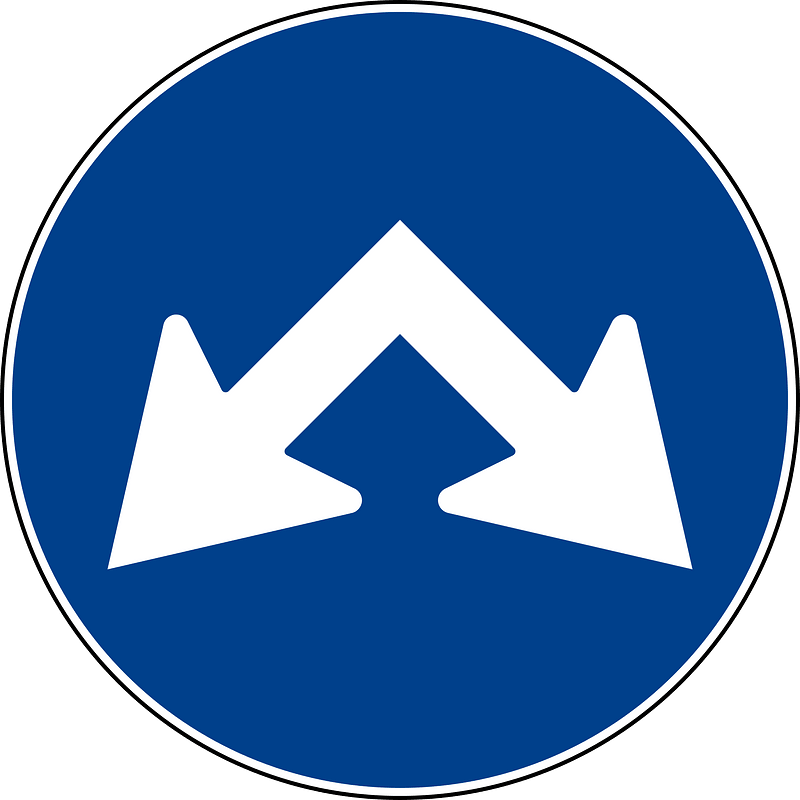 Pass either side - Free vector clipart images on creazilla.com