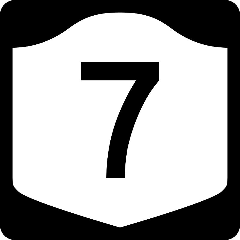 Single-digit state route shield, New York clipart. Free download ...