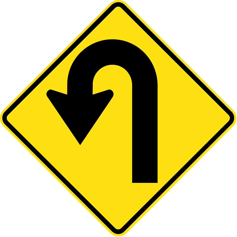 Hairpin curve ahead sign in Australia clipart. Free download ... Hairpin curve ahead sign in Australia clipart. Free download ...