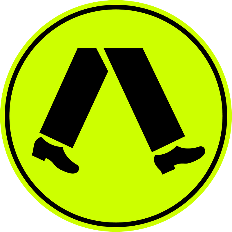 Pedestrian crossing sign in Australia clipart. Free download ...