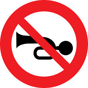 No horns or excessive motor noise sign Clipart. Free Download ...
