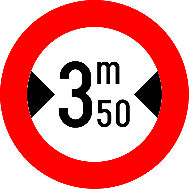 Maximum width sign in Belgium clipart. Free download transparent .PNG ...