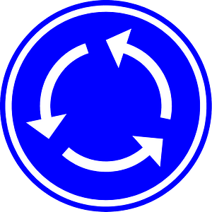 Roundabout sign in Netherlands clipart. Free download transparent .PNG ...