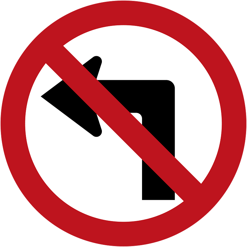 No Left Turn Sign In Colombia Clipart Free Download Transparent PNG no-left-turn-sign-in-colombia-clipart-free-download-transparent-png
