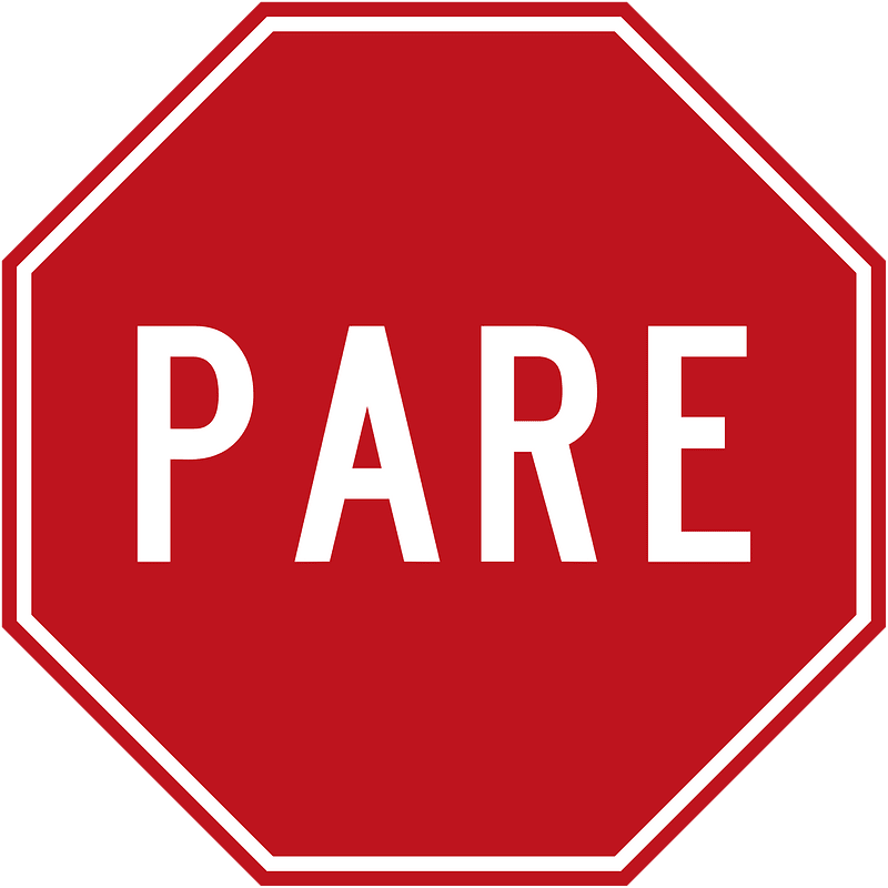 Stop sign in Colombia clipart. Free download transparent .PNG | Creazilla