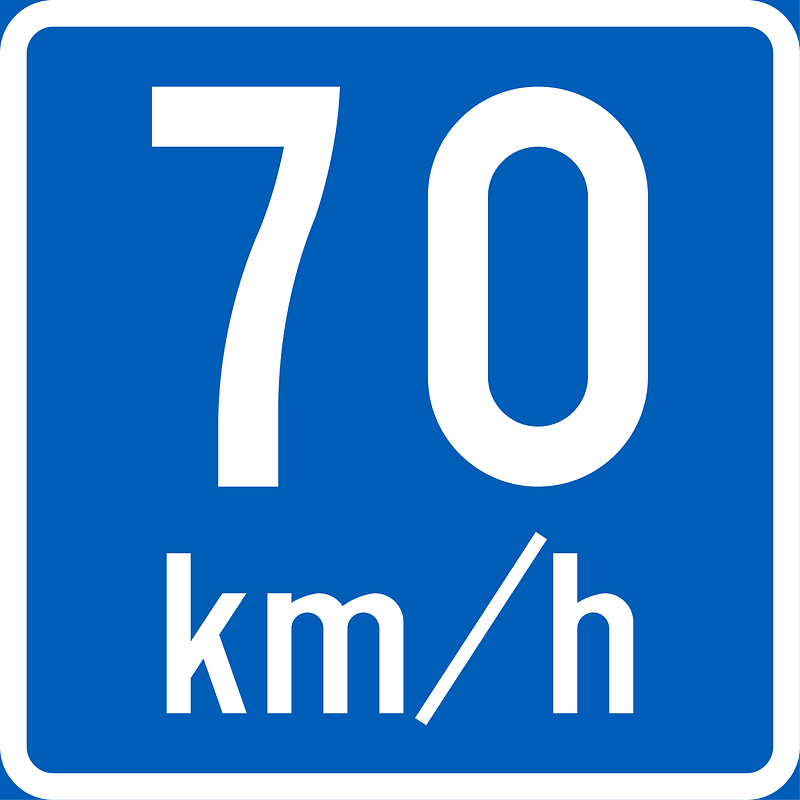 Advisory speed sign in Finland clipart. Free download transparent .PNG ...