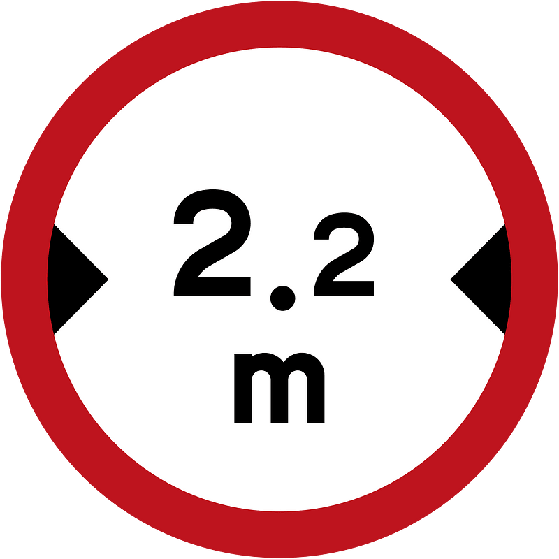 Maximum width sign in Jamaica - Free vector clipart images on creazilla.com