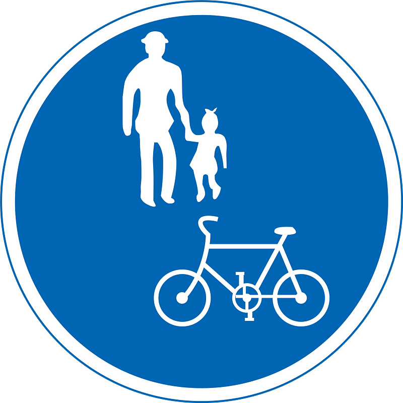 Shared use path sign in Jamaica clipart. Free download transparent .PNG ...