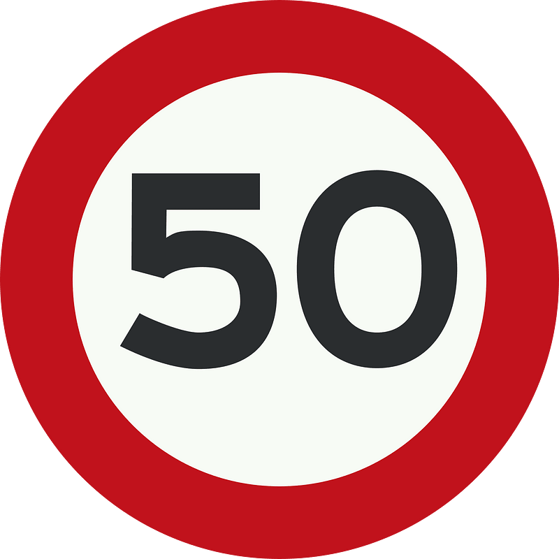 Maximum speed limit sign in Netherlands - Free vector clipart images on ...