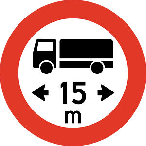 Maximum vehicle length sign in Norway - Free vector clipart images on ...