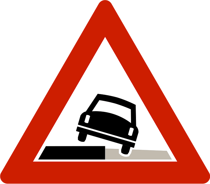 Soft verges sign in Norway clipart. Free download transparent .PNG ...