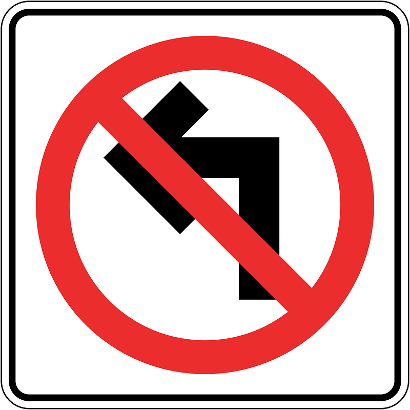 No Left Turn Sign In Panama Clipart Free Download Transparent PNG no-left-turn-sign-in-panama-clipart-free-download-transparent-png