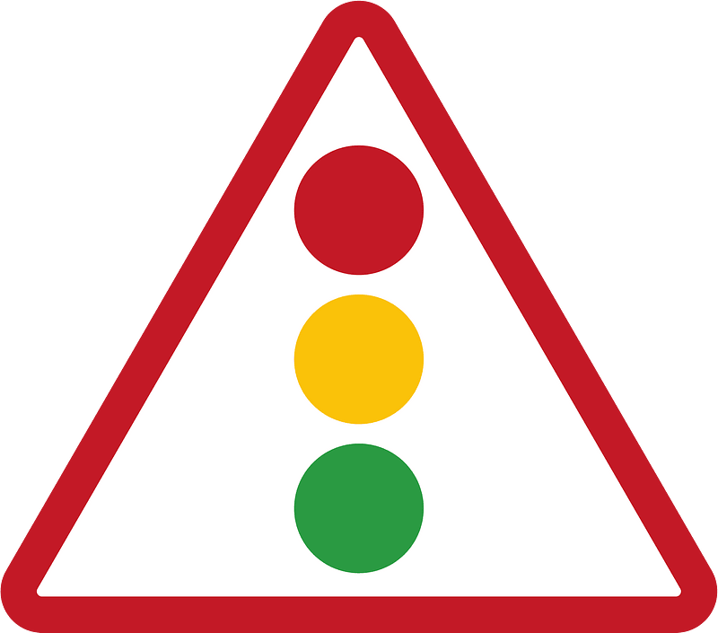 Traffic signals ahead sign in Philippines clipart. Free download ...