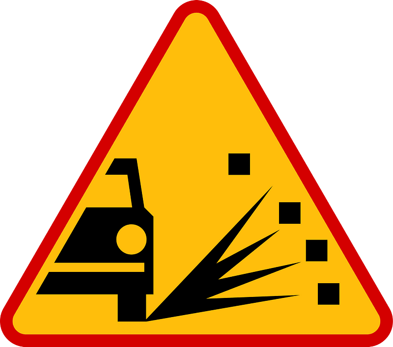 Loose road surface sign in Poland clipart. Free download transparent ...