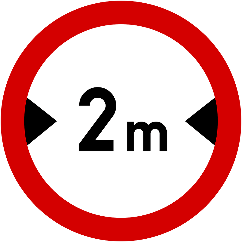 Maximum width sign in Poland - Free vector clipart images on creazilla.com