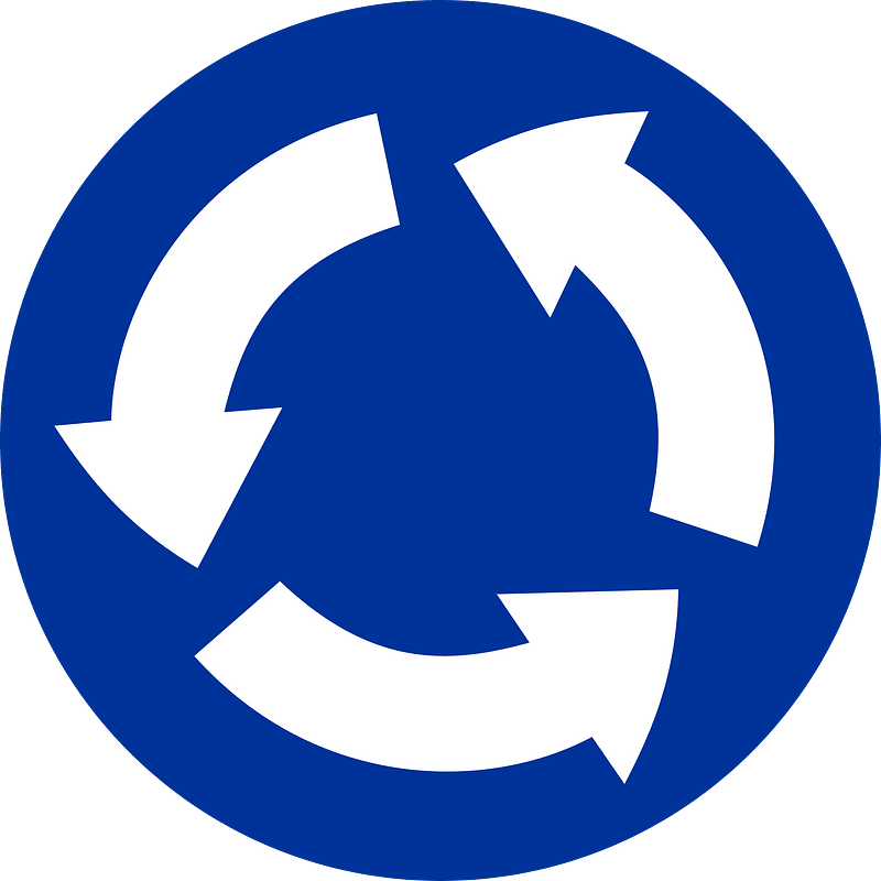 Roundabout sign in Poland clipart. Free download transparent .PNG ...