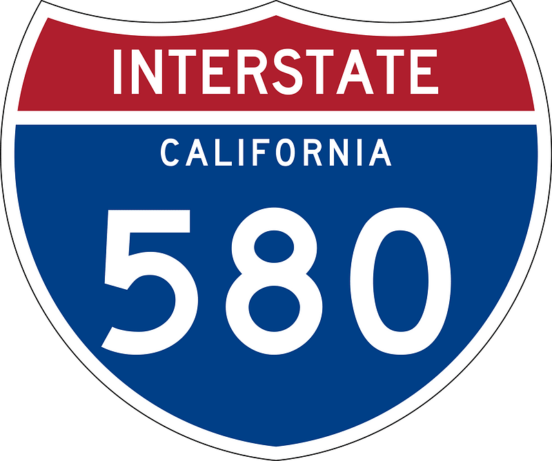 Interstate 580 California sign clipart. Free download transparent .PNG ...