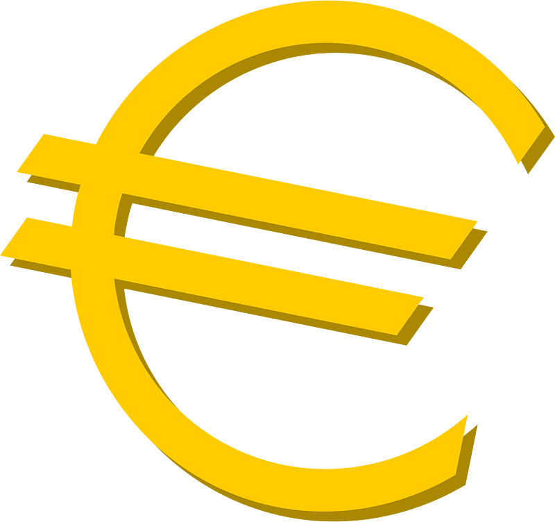 Euro sign clipart. Free download transparent .PNG | Creazilla