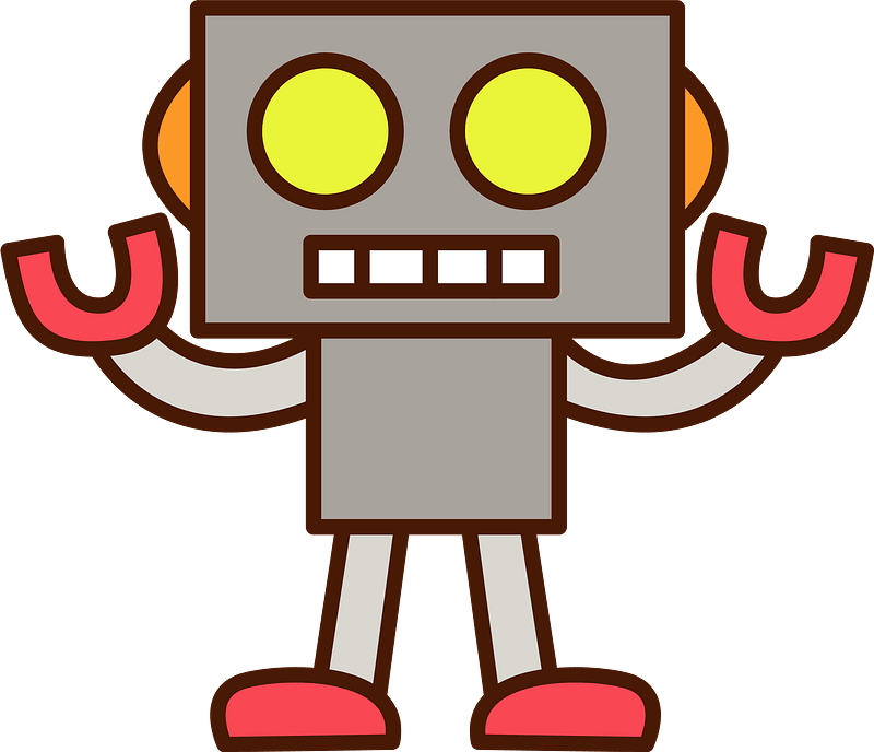 Robot - Gray Face and Body clipart. Free download transparent .PNG ...