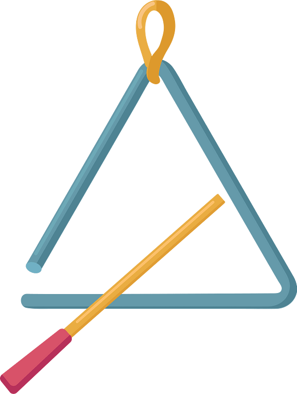 Triangle instrument - Free vector clipart images on creazilla.com