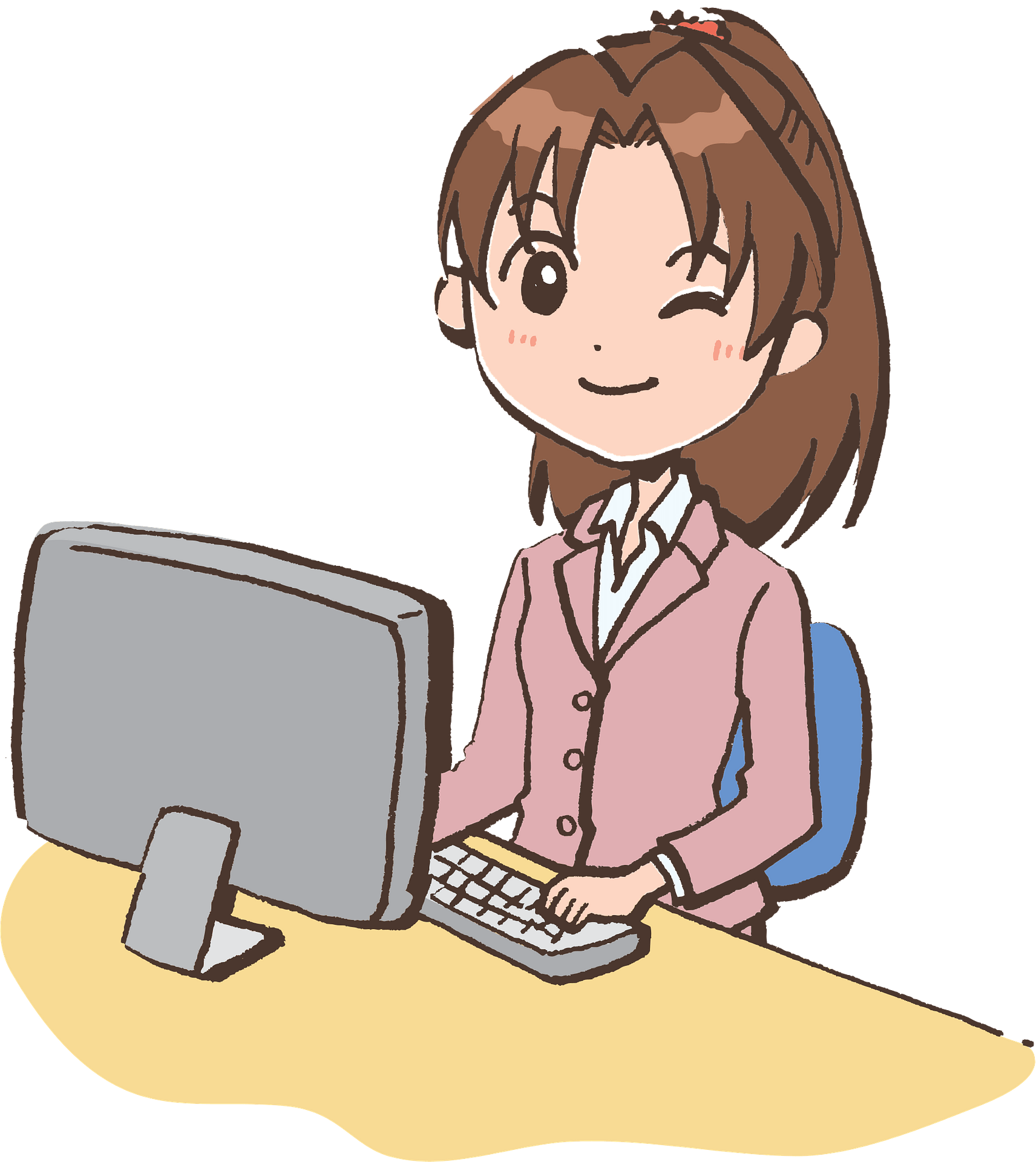 Computer Operator Clipart