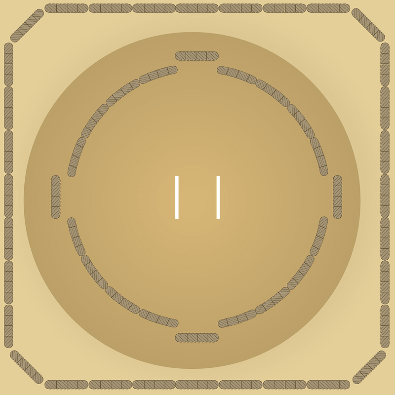 Dohyo Sumo - Arena for Sumo Wrestling - Free vector clipart images on ...