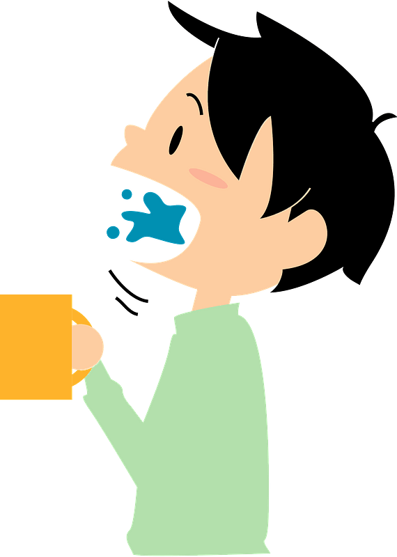 Gargling Boy - Free vector clipart images on creazilla.com