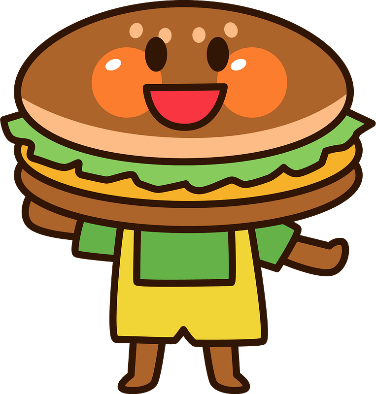 Hamburger Character - Free vector clipart images on creazilla.com
