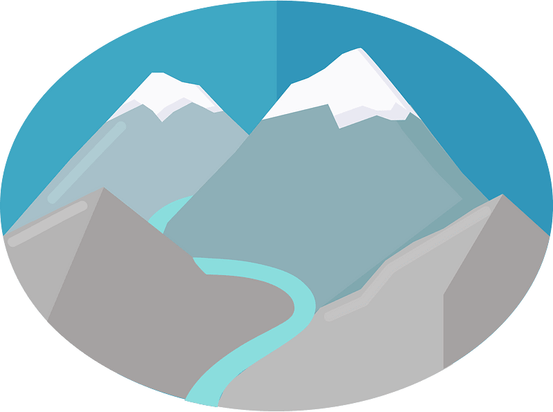 Mountain stream - Free vector clipart images on creazilla.com