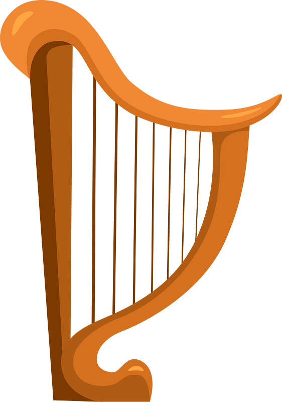 Celtic harp - Free vector clipart images on creazilla.com