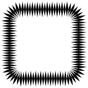 Sharp Spiky Frame clipart. Free download transparent .PNG | Creazilla