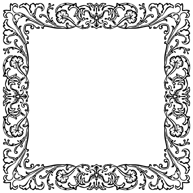 Vintage Decorative Frames Clip Art