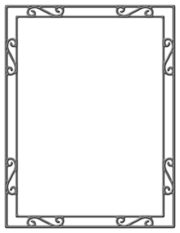 Wrought Iron Border clipart. Free download transparent .PNG | Creazilla
