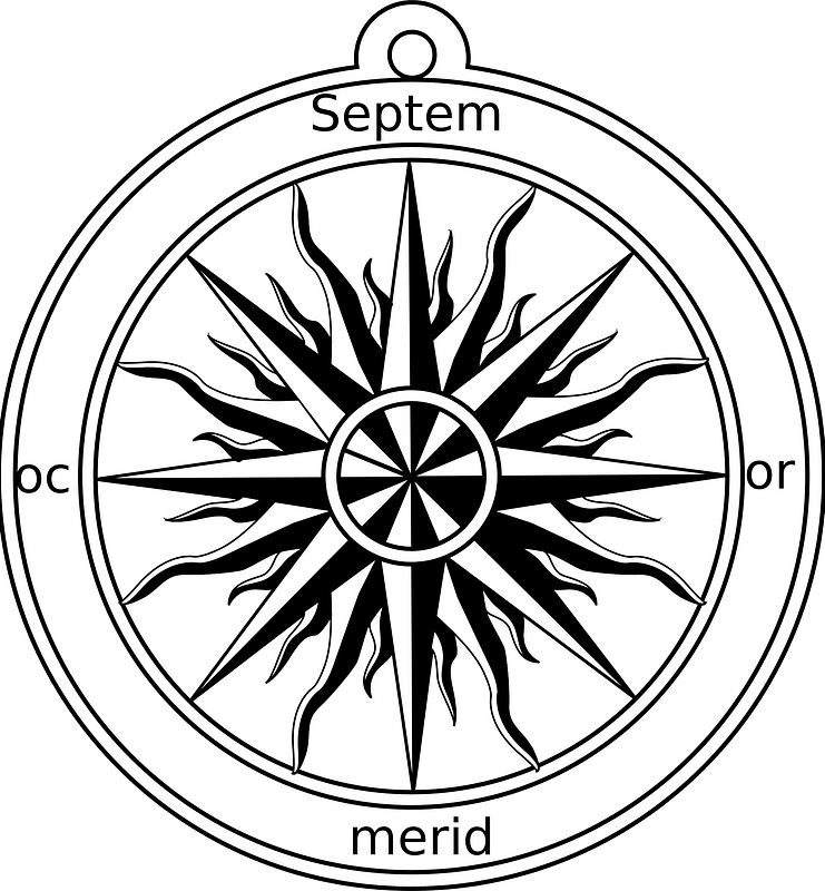 Compass Rose Vector Clip Art